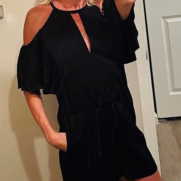 Rachel Zoe | Pants & Jumpsuits | Rachel Zoe Black Romper | Poshmark